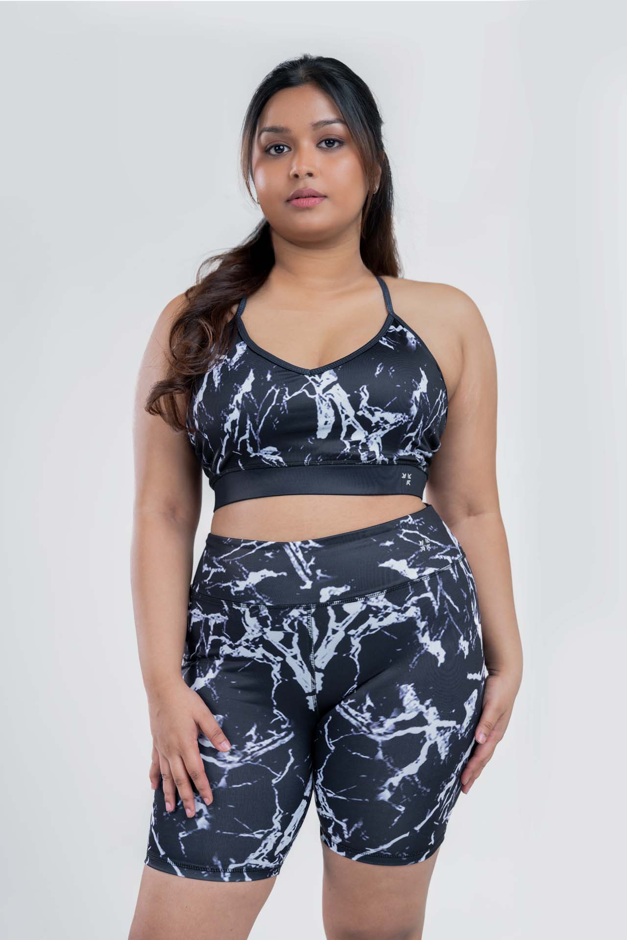 Black Marble Sports Bra – Tru Active